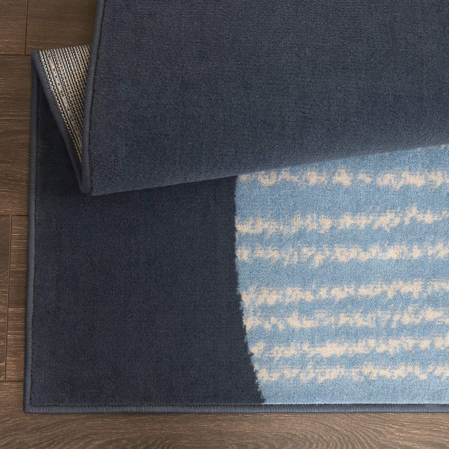 Home Dynamix Premium Indus Modern Area Rug, Midnight Blue/Blue, 7'8"x10'7" Rectangle