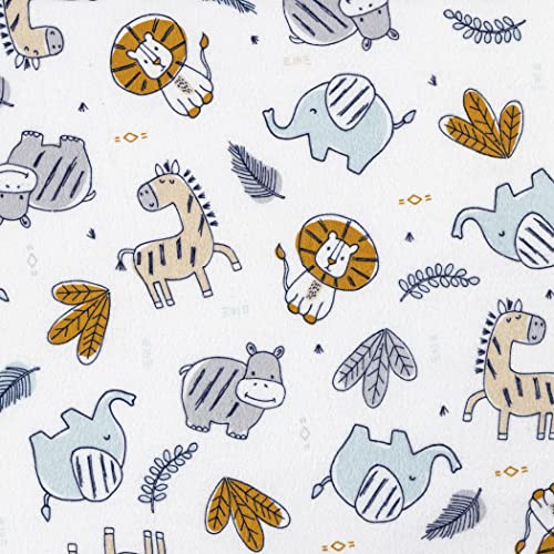 Dino Safari 4 Pack Flannel Burp Cloth Set