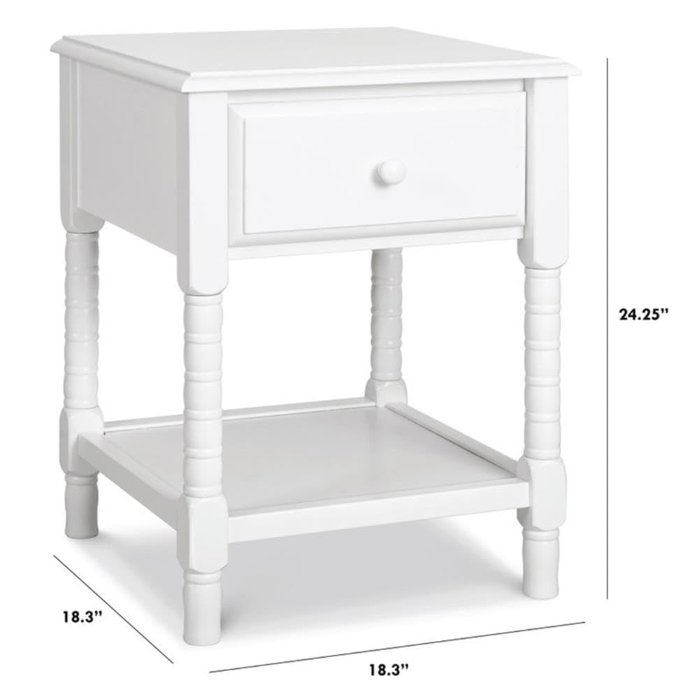 DaVinci Jenny Lind Spindle Nightstand in White