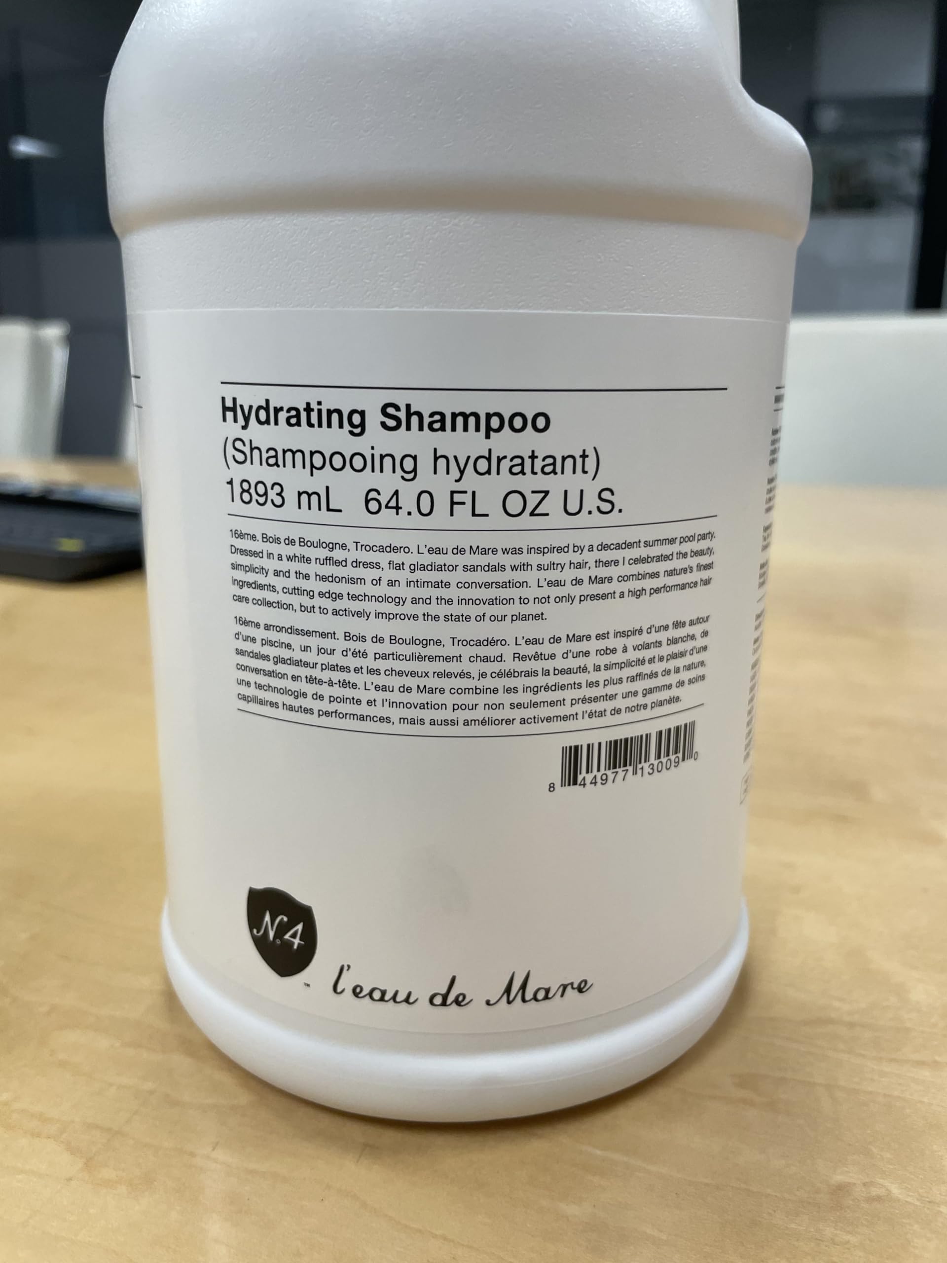 Number 4 Hydrating Shampoo, Shampoo for Women and Men. Sulfate, Gluten, & Paraben Free. Moisturizing & Color Protecting, 64 oz