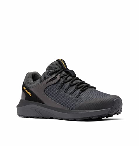 Columbia Men's Trailstorm Waterproof Hiking Shoe, Dark Grey/Bright Gold, 11
