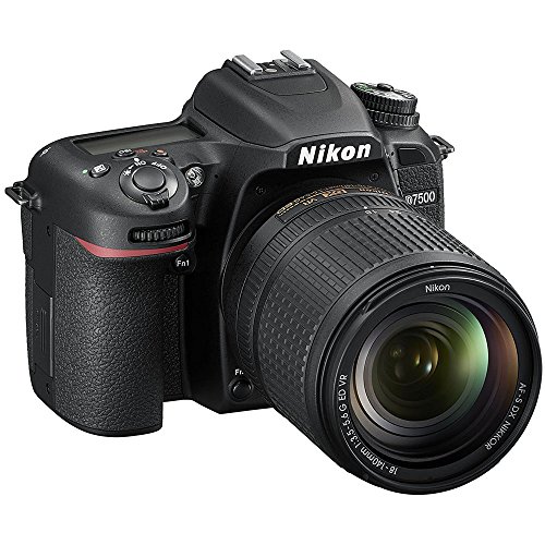 Nikon D7500 20.9MP DX-Format Digital SLR Camera + AF-S 18-140mm f/3.5-5.6G ED VR Lens Bundle with 64GB Memory Card, Camera Bag, Paintshop Pro 2018 and Accessories (11 Items)