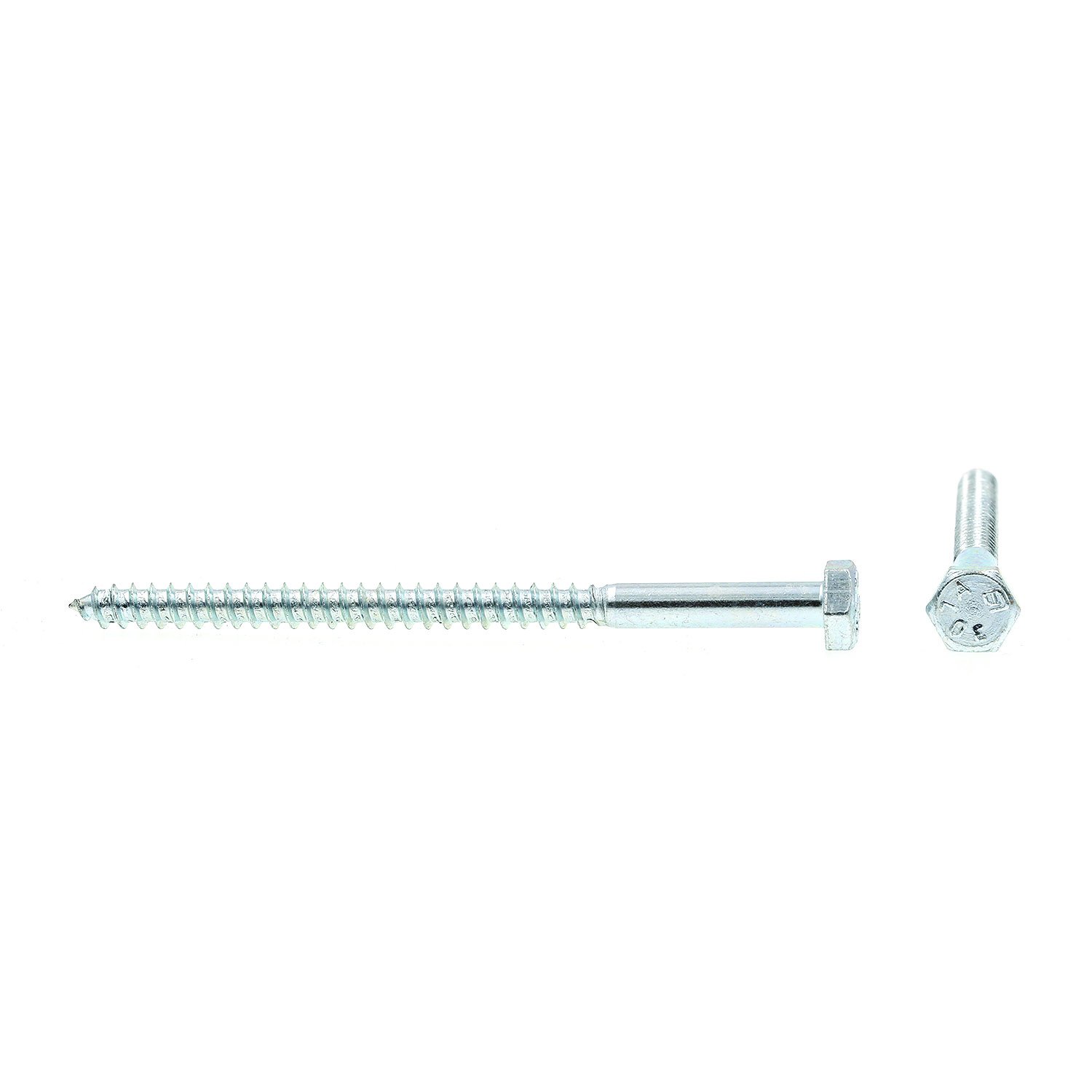 Prime-Line 9055249 Hex Lag Screws, 1/4 In. X 4 In., A307 Grade A Zinc Plated Steel (50 Pack)