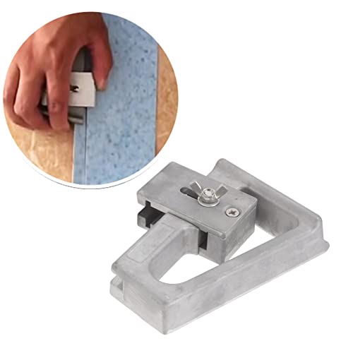 EVTSCAN Aluminum Alloy Flooring Trimming Skiving Knife,with Hex Wrench,Laminate Floor Cutter,for PVC Plastic Flooring, Wood Flooring, Rubber Flooring, and Linen Flooring