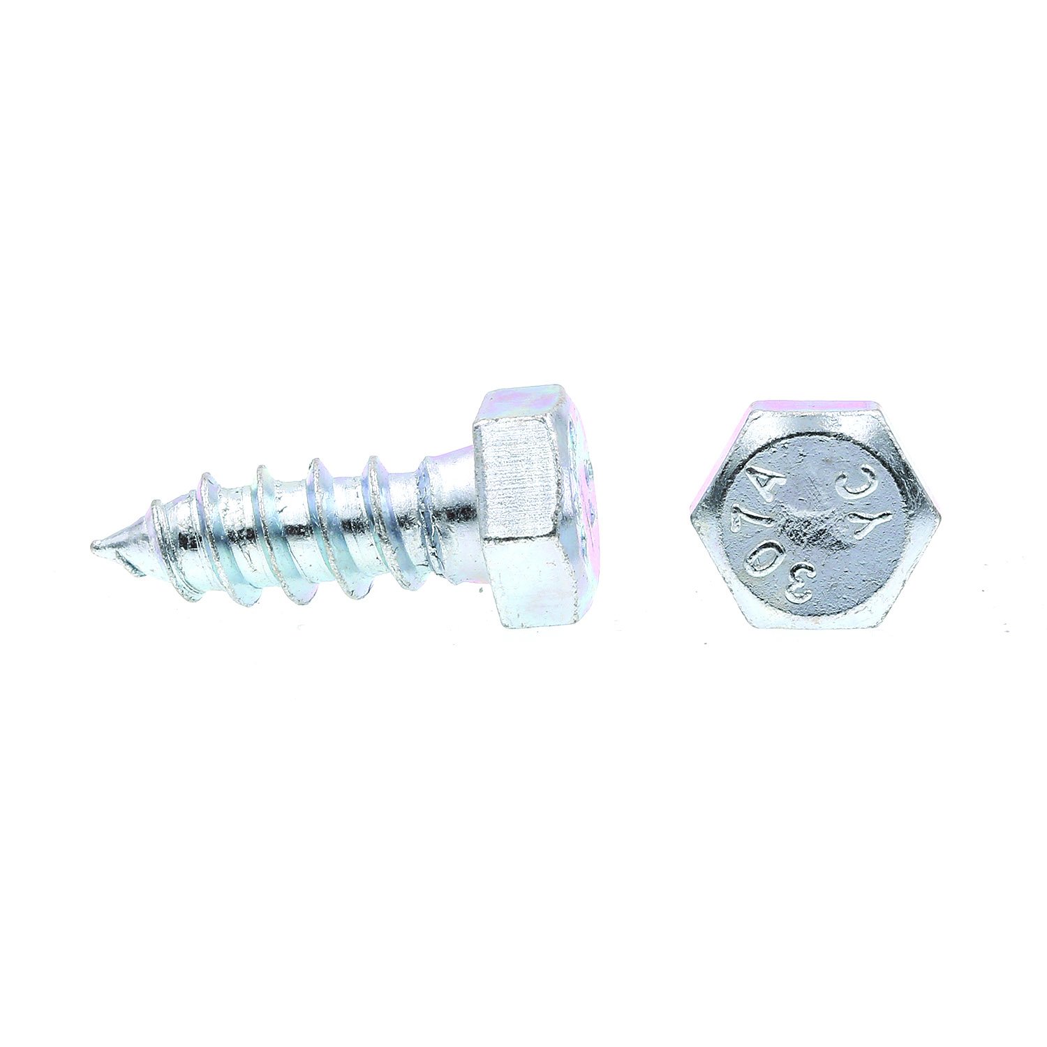 Prime-Line 9056028 Hex Lag Screws, 3/8 In. X 1 In., A307 Grade A Zinc Plated Steel (25 Pack)