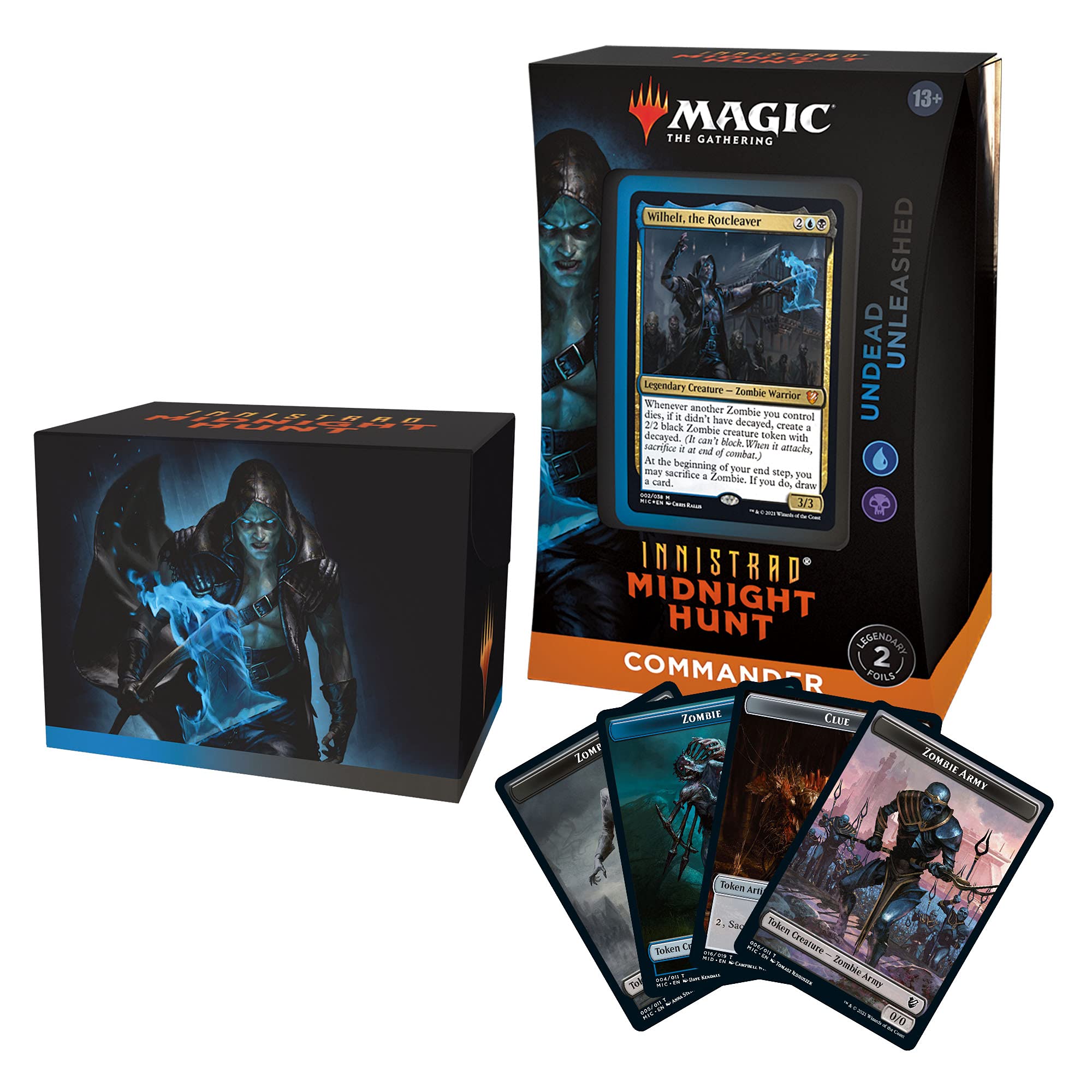 Magic: The Gathering Innistrad: Midnight Hunt Commander Deck â Undead Unleashed (Blue-Black)
