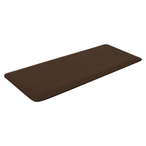 NewLife by GelPro Anti-Fatigue Designer Comfort Kitchen Floor Mat, 20x48β, Grasscloth Java Stain Resistant Surface with 3/4β Thick Ergo-foam Core for Health and Wellness