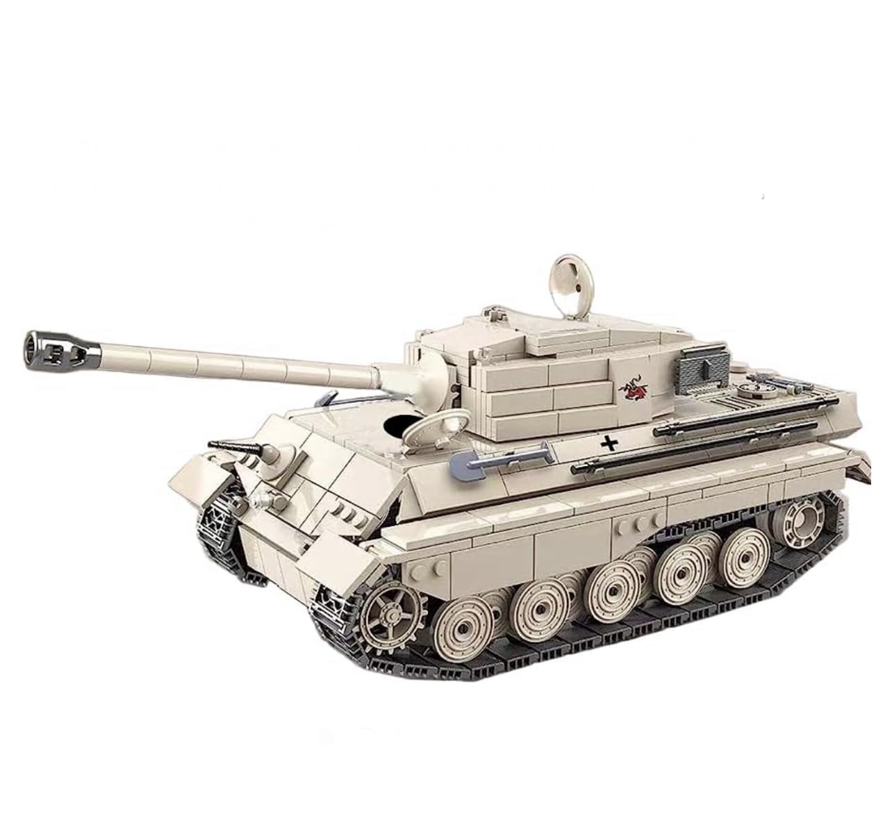 General Jim's Military Brick Building Set - WW2 German Army King Tiger Panzer VI Tank Building Blocks Model Set for Military, World War 2 and Building Enthusiasts Including Teens and Adults