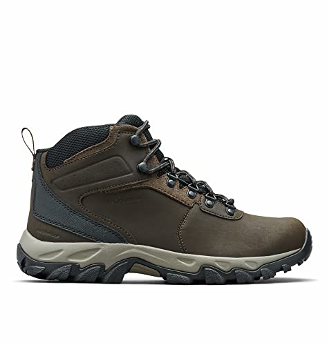 Columbia mens Newton Ridge Plus Ii Waterproof Hiking Boot, Cordovan/Squash, 8.5 US
