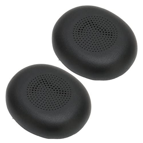 Headphone Earpads, Professional Headset Protein Leather Ear Pad Cushions Replacement for Jabra ELITE 45h, for Evolve2 65 MS UC(Black)