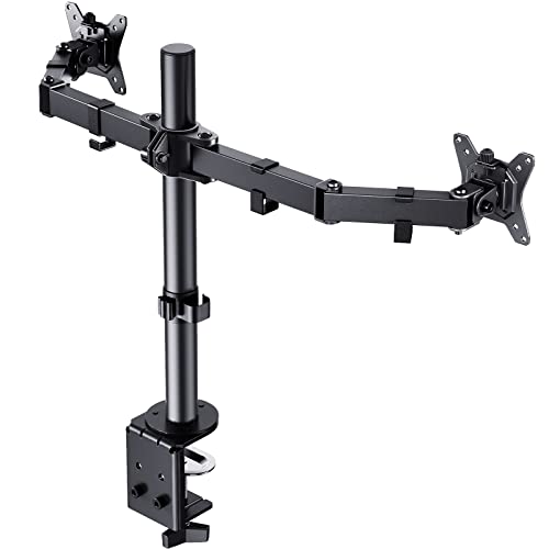 ErGear Adjustable Height Electric Standing Desk with Storage Bag Dual Monitor Desk Mount