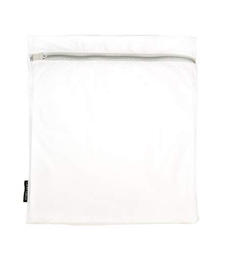 Laura Ashley Large Laundry Delicates with Zipper Closure to Protect Clothes Mesh Wash Bag, Clear