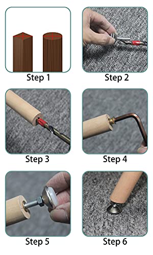 HUAYY Furniture Levelers Swivel Feet,Angle Height Adjustable(1/4-20 Nut Inserts Kits-8 Sets),Heavy Duty Leveling Legs for Table Chairs Cabinets Sofa,with High-Density Self-Adhesive Felt Pads