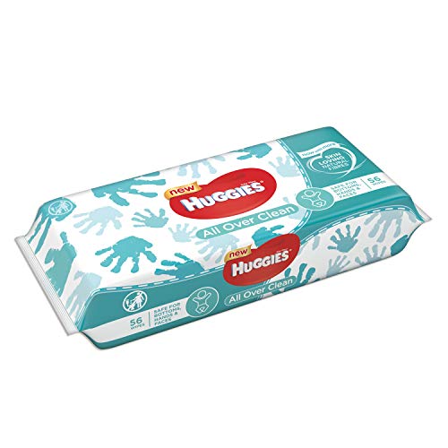 HUGGIES Baby Wipes, All Over Clean, 3 Refills With Resealable Tape Top, 168CT