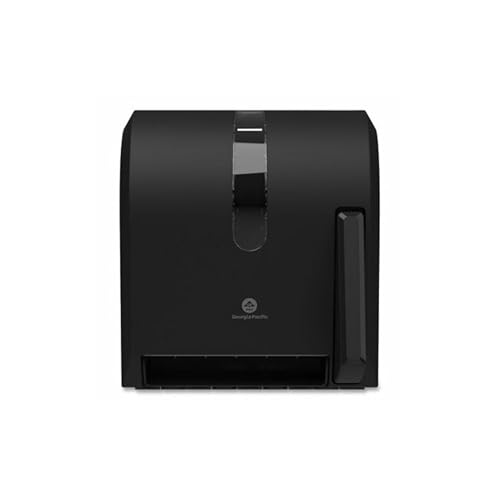 Georgia-Pacific Push Paddle Roll Paper Towel Dispenser by GP PRO, 54338A, Black