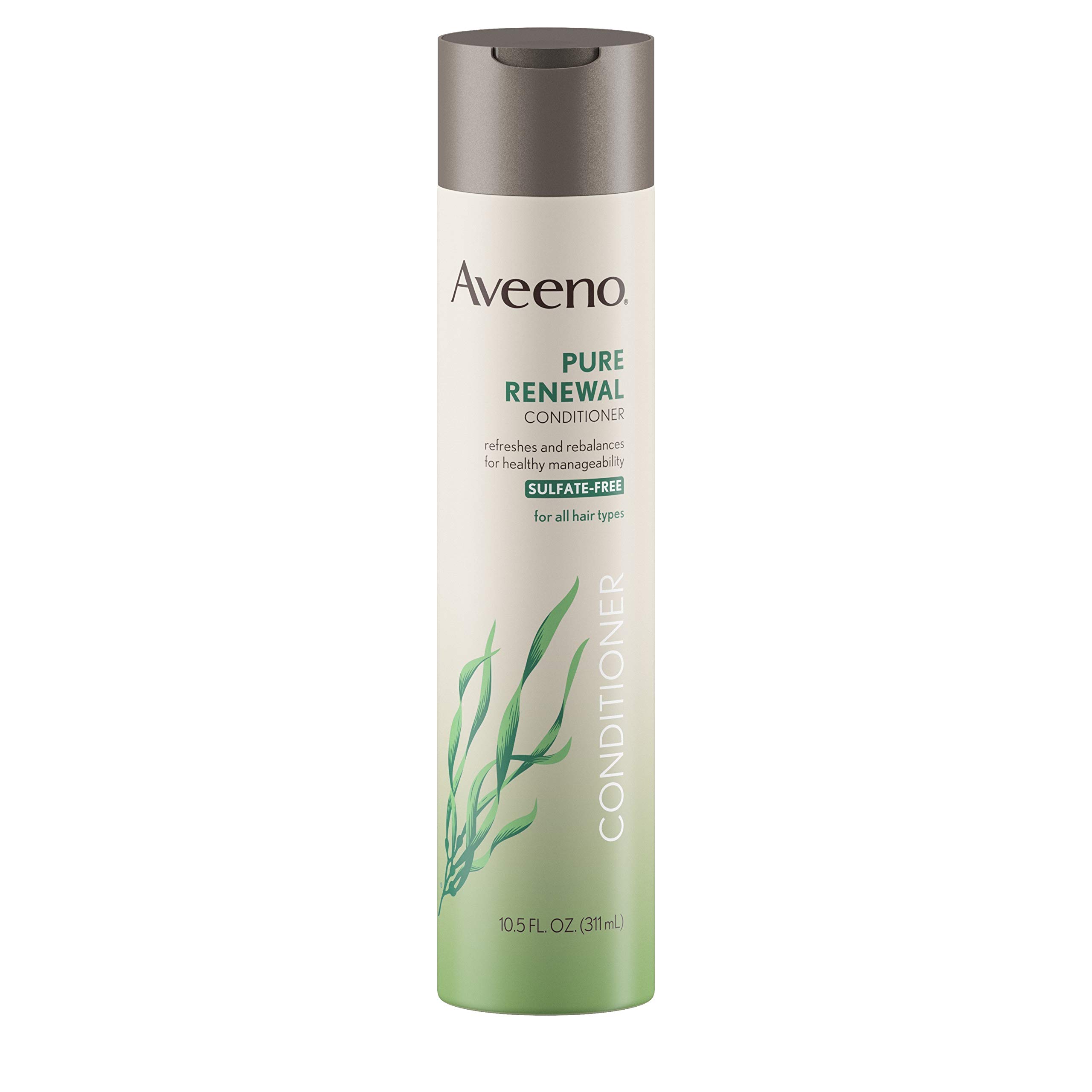 OGX Aveeno Pure Renewal Hair Conditioner Moisturizing Conditioner with Seaweed Extract SulfateFree Formula, 21 Fl Oz, (Pack of 2)