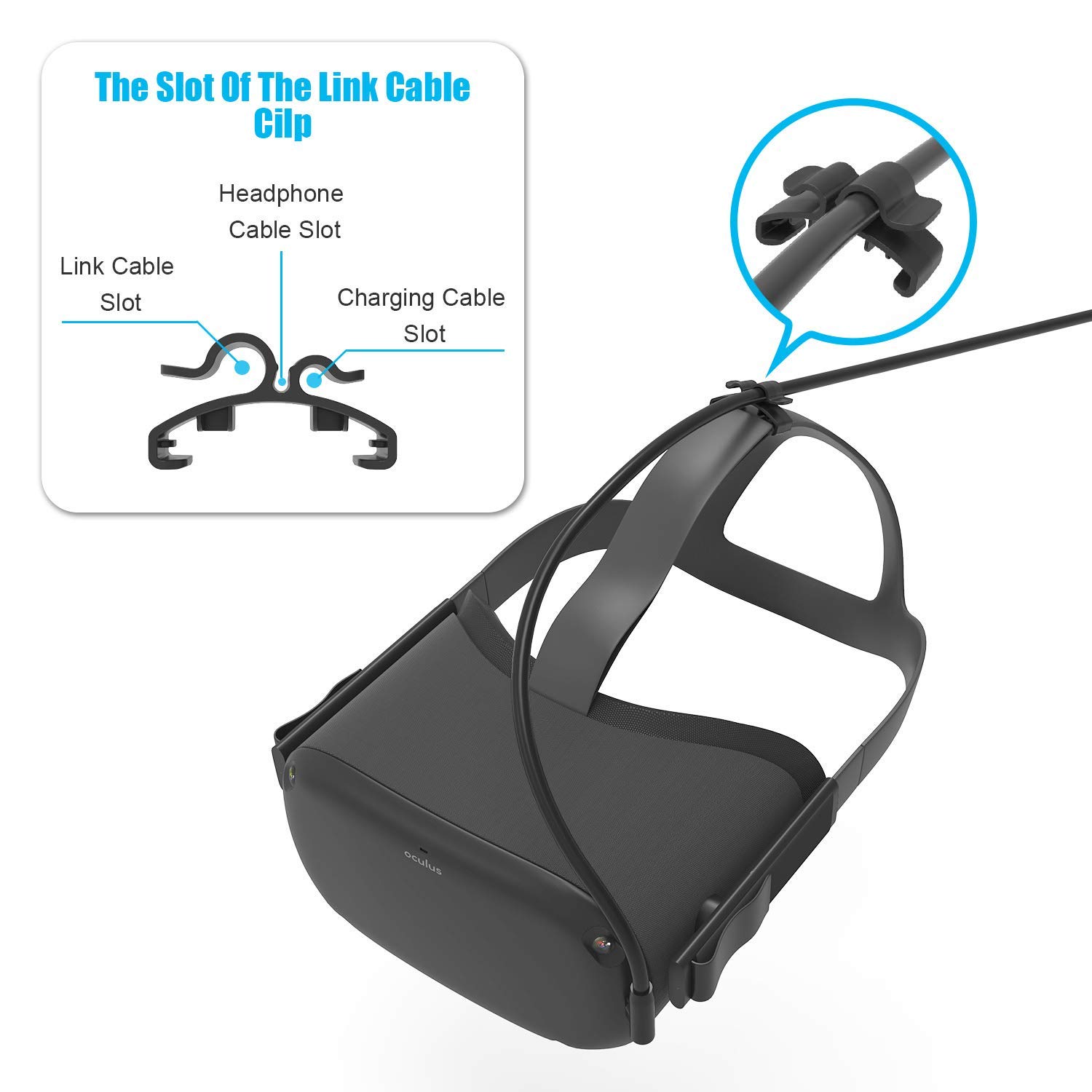 AMVR Touch Controller Grip Cover & Quest Link Cable 16.4ft (5M) High Speed Data Transfer for Oculus Quest 2, Anti-Throw Handle Protective Sleeve & Fast Charging USB Type-C Compatible Accessories