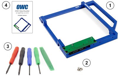 OWC Data Doubler Optical Bay Hard Drive/SSD Mounting Solution for 2009 Mac Mini