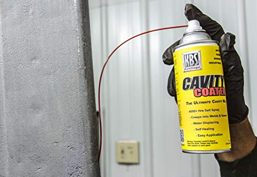 KBS Coatings 75101 Cavity Coater and Wand, 16 fl oz., Yellow