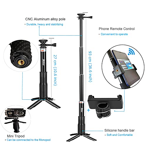 Husiway Accessory Bundle for GoPro Hero 11 10 9 8 7 6 5 4 Accessories Kit for Go Pro Max Fusion Insta360 ONE X DJI Osmo Action 3 2 AKASO Action Cameras 56E