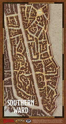 Gale Force Nine Dungeons & Dragons Waterdeep Dragon Heist Vinyl Map Set, Multi-Colored