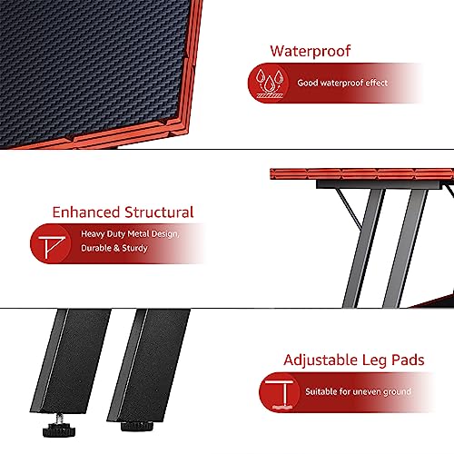 Lufeiya Black L Shaped Gaming Desk - 51 Inch Computer Corner Desks, Carbon Fiber Surface PC Desk Table with Monitor Stand for Home Office Writing, Black