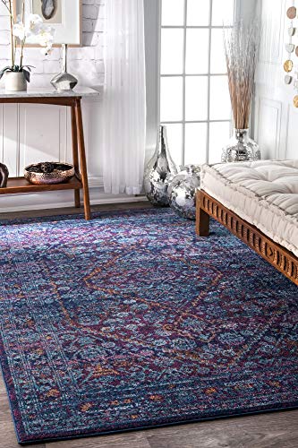 nuLOOM Vintage Medallion Rima Area Rug, 5' x 7' 5", Purple