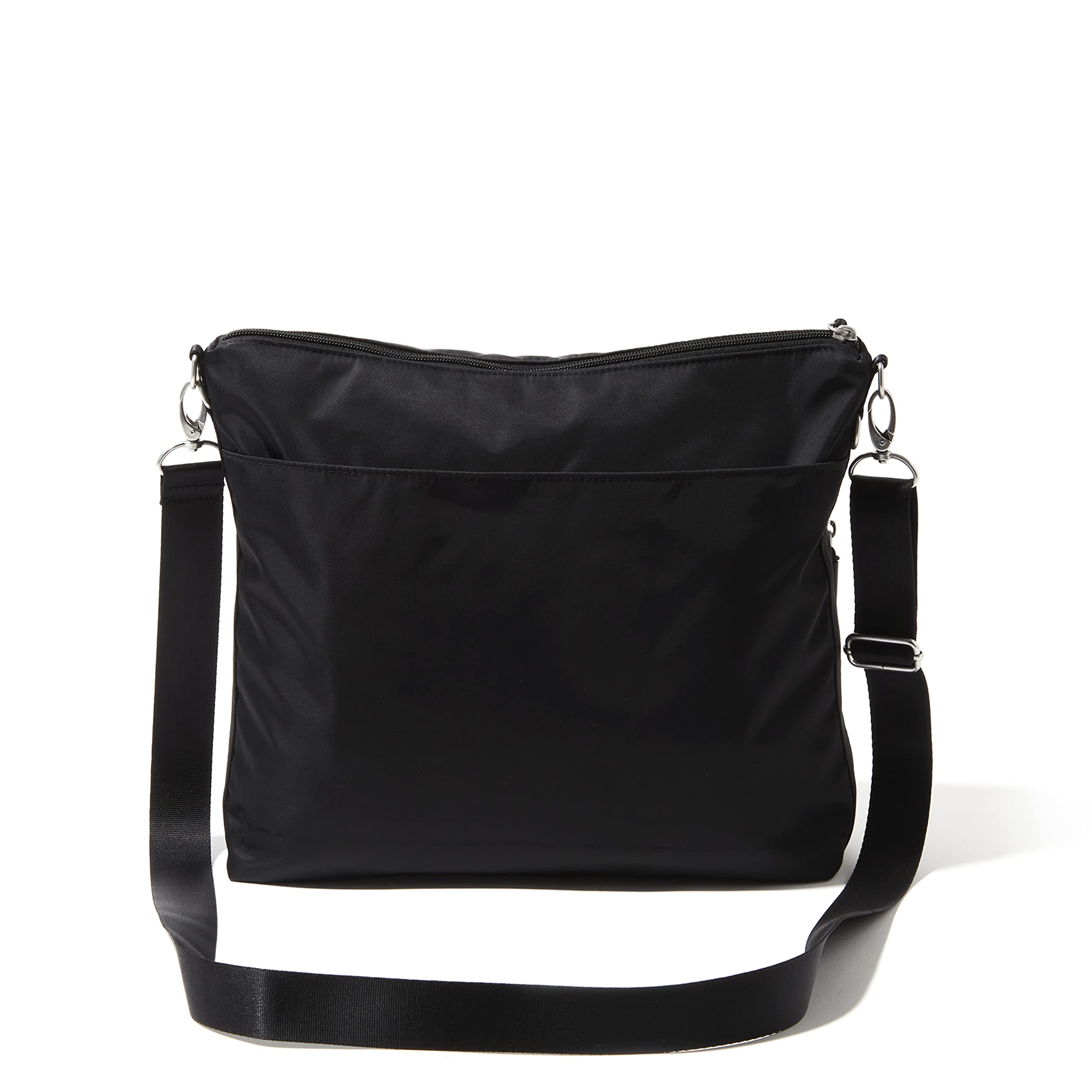 Baggallini Womens Voyage Slim Hobo, Black, One Size US