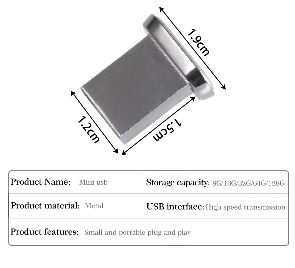 Brand: Akxesoriez 64GB Mini Flash Drive Pendrive Metal Button Car U Disk Memory Stick USB 3.0 Short UDP Udisk Chip Flash 16GB 32GB 64GB (64GB) (Red 64GB)