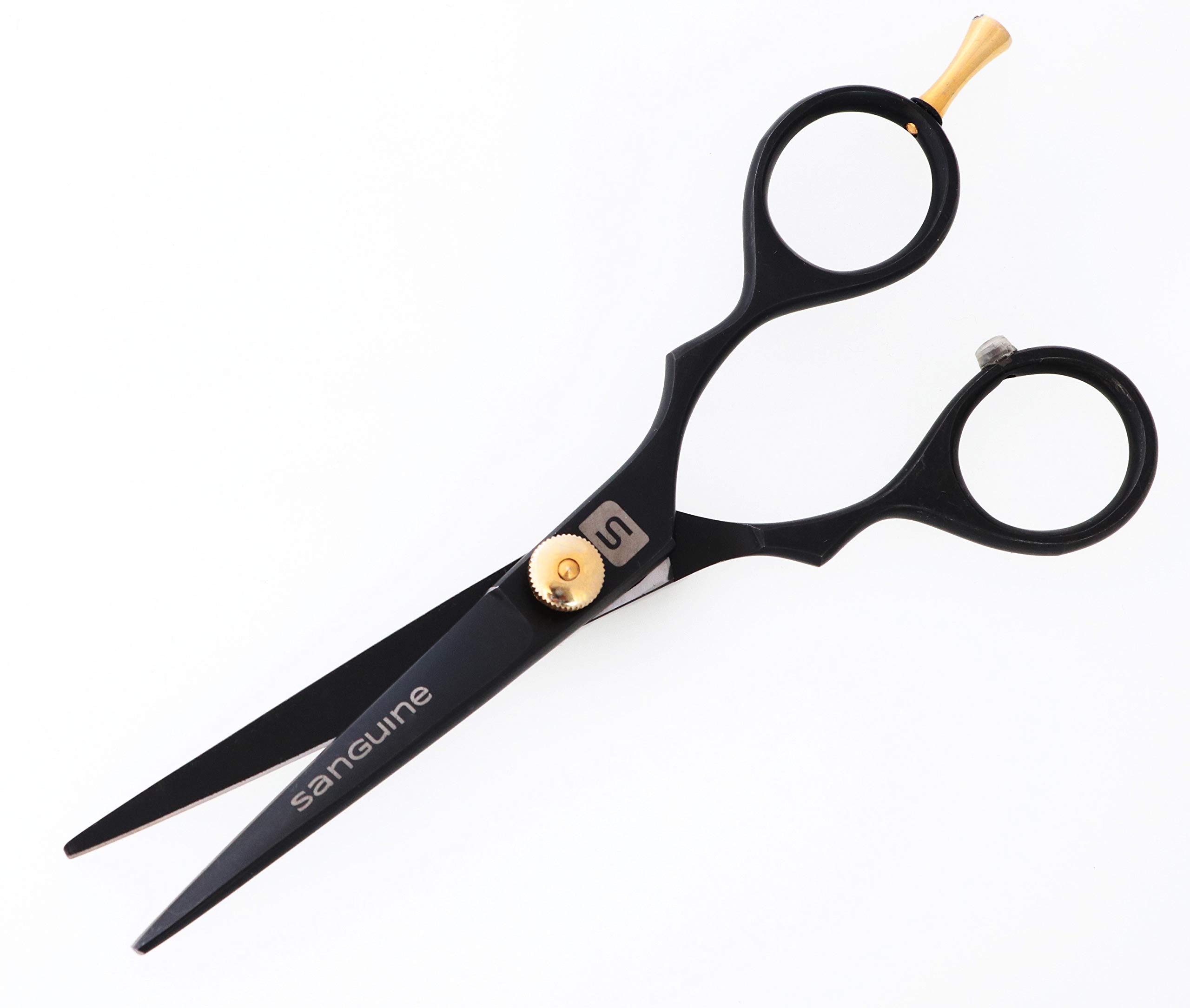 Professional Mustache Scissors, Beard Trimming Scissors, Japanese Moustache Scissors - Extremely Sharp - 5" (13cm) + Presentation Case, Comb and Tip Protector