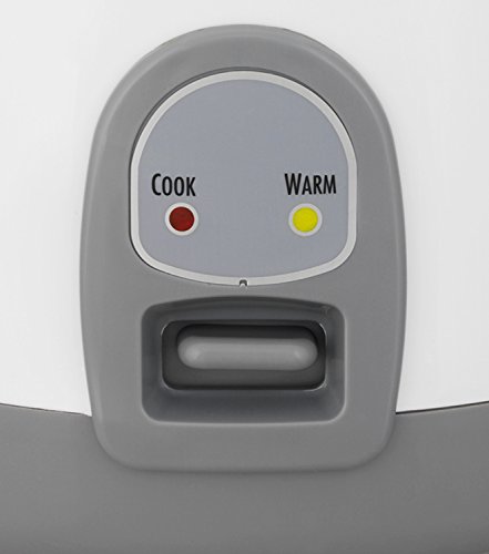 Hamilton Beach Mini Rice Cooker & Food Steamer, 8 Cups Cooked (4 Uncooked), With Steam & Rinse Basket, White (37508)