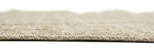 Unique Loom Outdoor Botanical Collection Area Rug - Orlando (5' 1" x 8' Rectangle, Beige/ Cream)