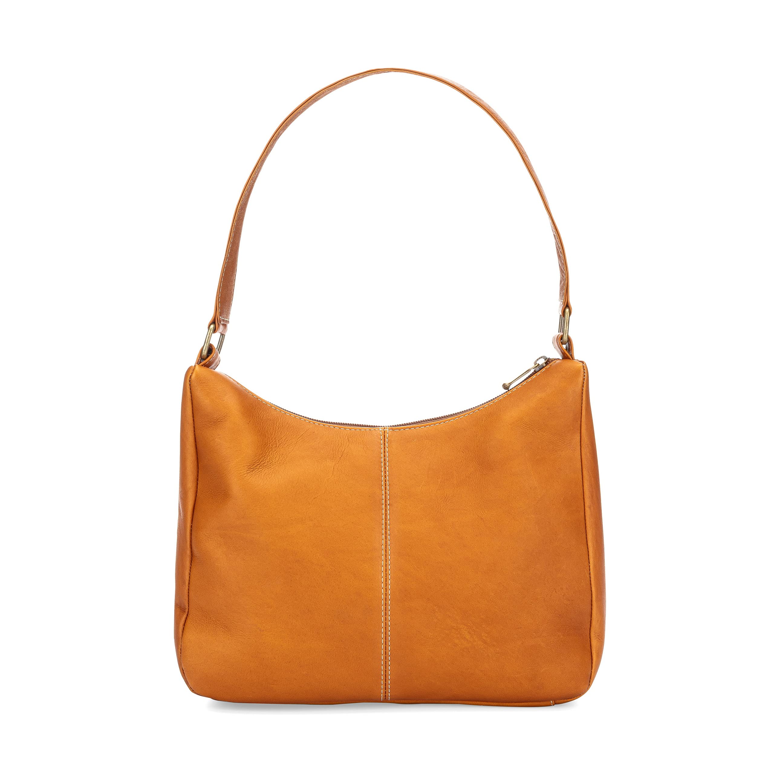 Le Donne Leather Addison Hobo – Premium Full Grain Colombian Leather Shoulder Bag - 11”x8.5”x3” (BLACK)