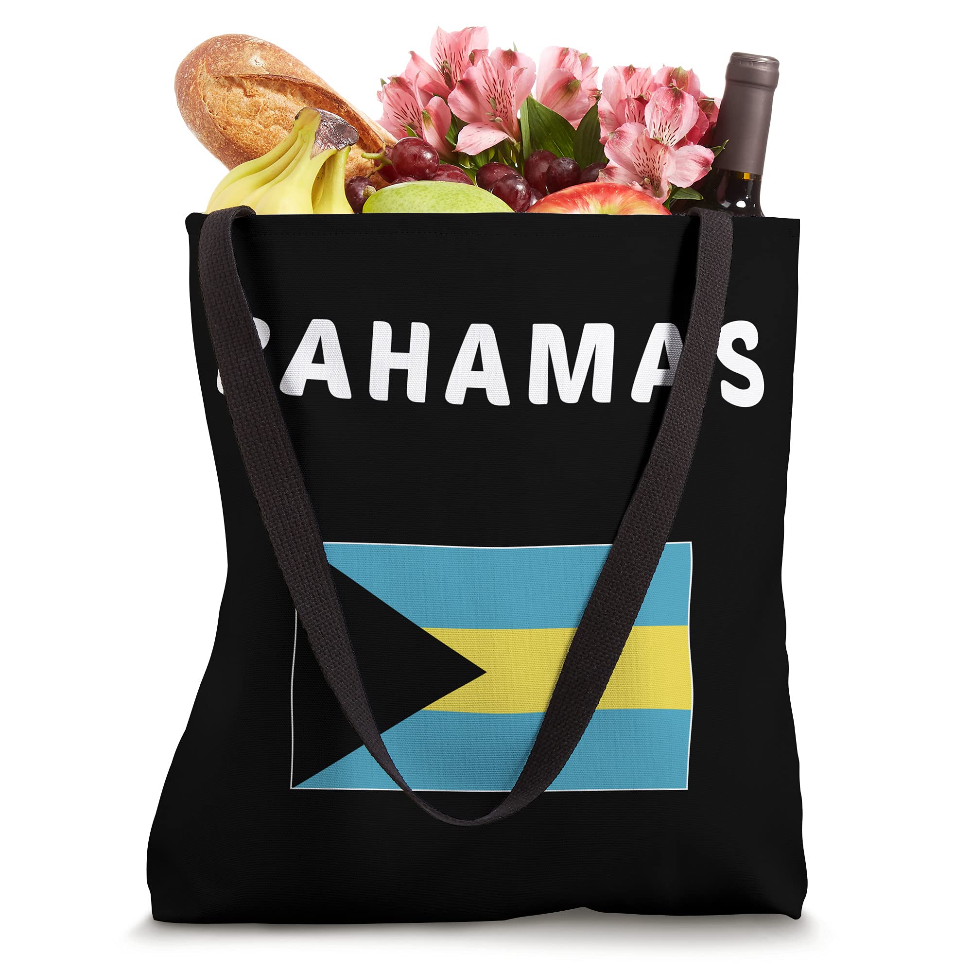 Bahamas T-shirt Bahamians Tee Flag souvenir Gift Nassau Tote Bag