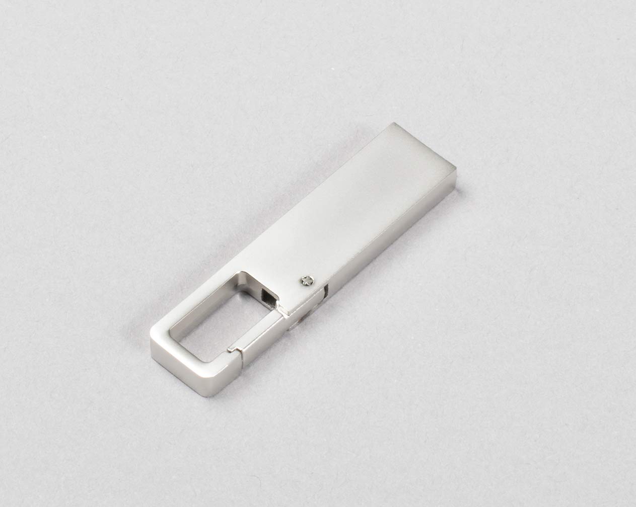 Premium Metal Silver Key Fob USB 2.0 Flash Memory Drive (64GB)