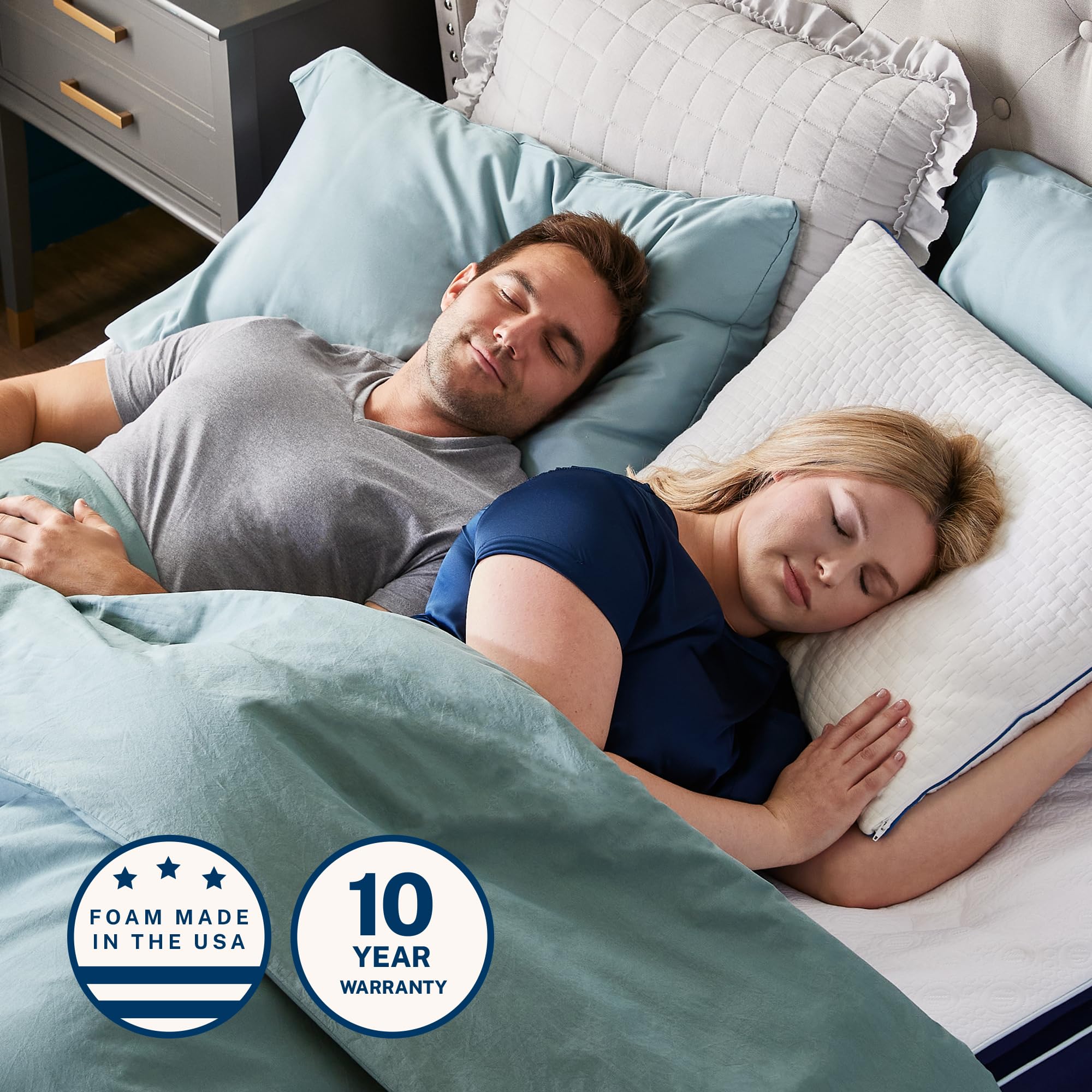 Sleep Innovations Skyler 12 Inch Cooling Gel Memory Foam Mattress, Fiber Fill Pillow Top, Full Size, Bed in a Box, Medium Plush Feel