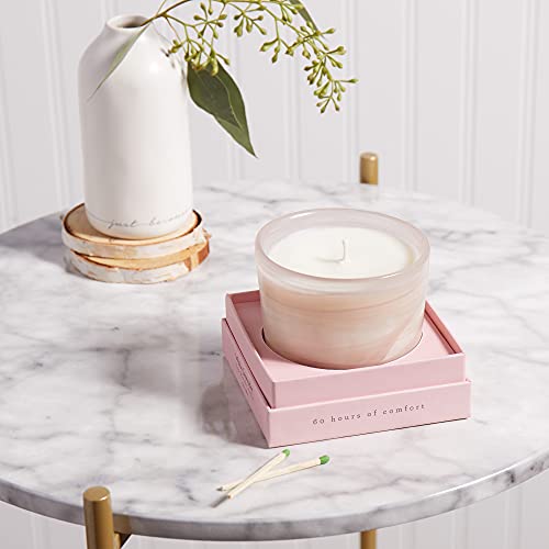 Comfort White Lavender Scented Vanilla Candle 7 Ounce Glass Soy Giving Collection
