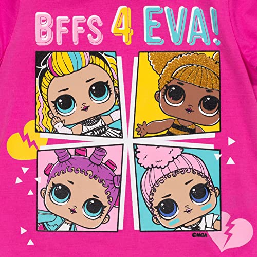 L.O.L. Surprise! 80s B.B. Roller Sk8er Queen Bee Touchdown Big Girls T-Shirt Legging Pink 14-16