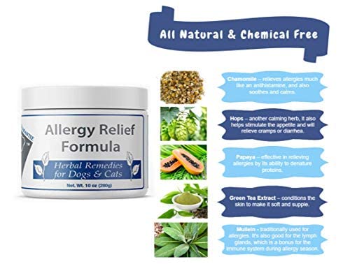 Doc Ackerman's - Allergy Relief Formula - Fast Acting Anti-Itch Relief - Enhanced with Green Tea Extract, Papaya, & Mullein - Immune Support for Pets - Professionally Formulated Herbal Remedy - 10 oz