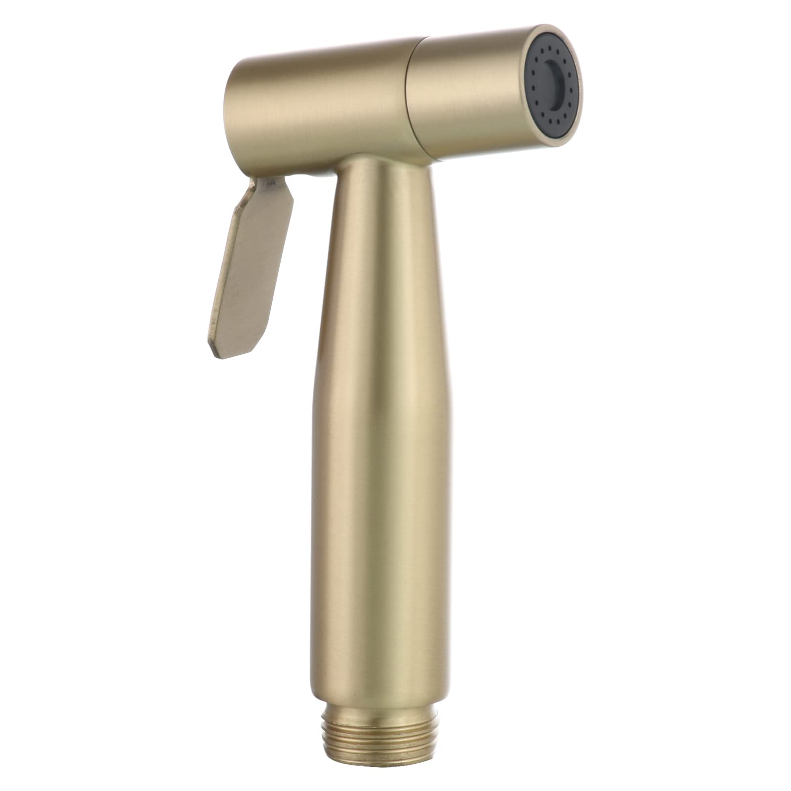 Tecmolog Toilet Bidet Sprayer Stainless Steel Hand Held Shattaf Sprayer Head Replacement Brushed Gold, WS024J2