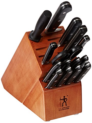 HENCKELS Classic Razor-Sharp 16-Piece Knife Block Set, Chef Knife, Bread Knife, German Engineered Informed by 100+ Years of Mastery