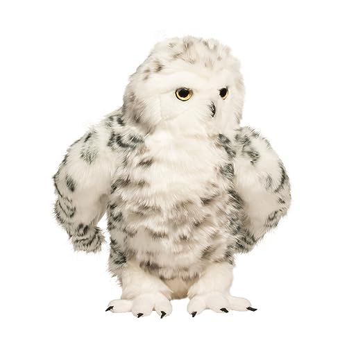 Douglas Shimmer Snowy Owl Plush Stuffed Animal with Jointed Head