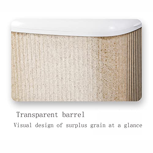 JINYISI Rice Container Home Kitchen Rice Dispenser 10 kg Square Transparent Large Capacity Push Type Automatic Rice Storage Container Kitchen Storage containers