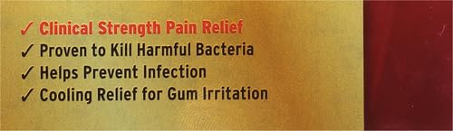 Orajel 4X for Toothache & Gum Pain Severe Gel Tube, No Color, 0.25 Ounce