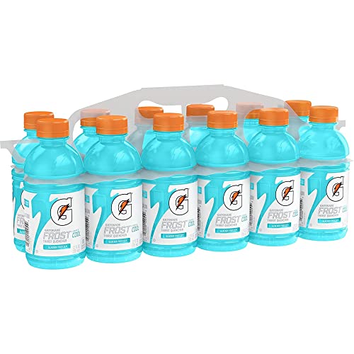 Gatorade Frost Thirst Quencher Glacier Freeze Crisp & Cool 12 oz (Pack of 12), Gatorade Body Armour Sports Drink