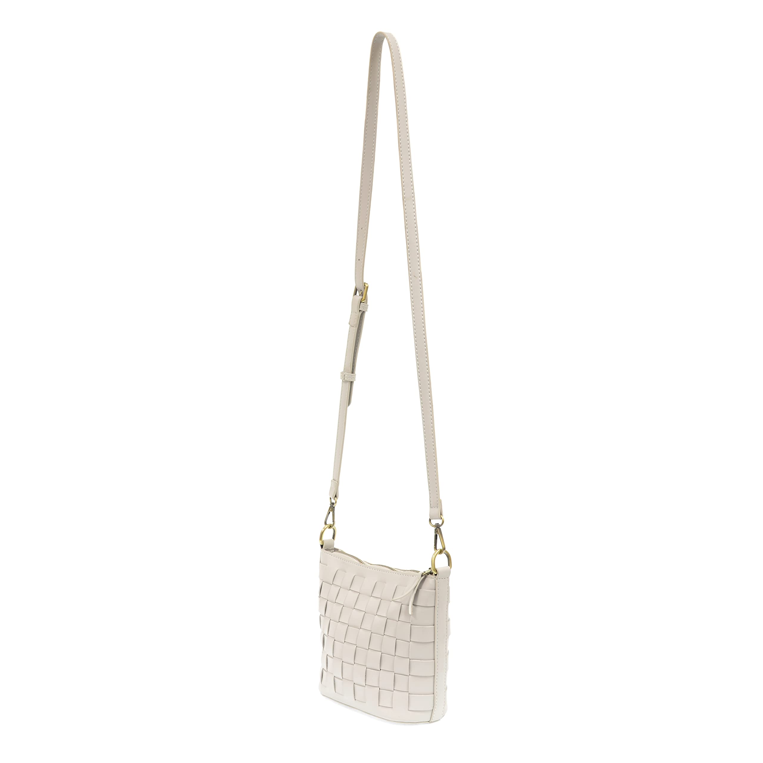 Joy Susan Maci Woven Crossbody Bag - Grey