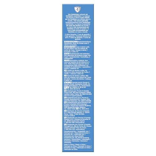 Oral-B DB4510K Princess Stages Power Electric Kids Toothbrush, Disney Design, with Battery
