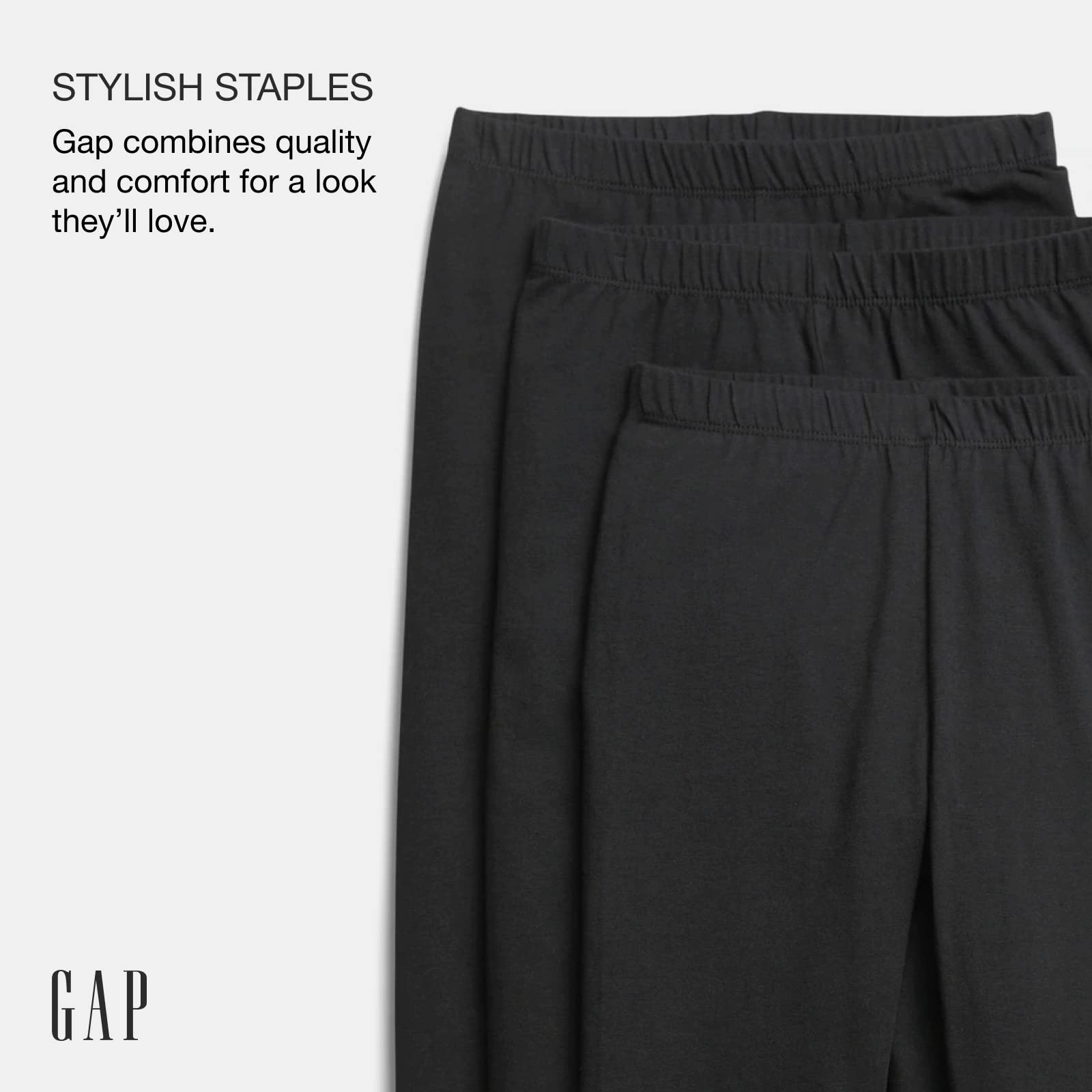 GAP Girls Organic Cotton Capris Leggings, Multi, Large US