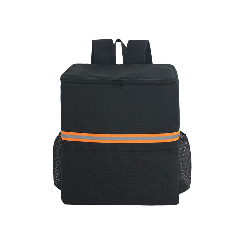 ISFC Thermal Food Delivery Backpack with Cup Holders,Insulated Pizza Delivery Bag Waterproof Food Warmer Backpack for Ubers,Doordash,Camping,Groceries Backpack