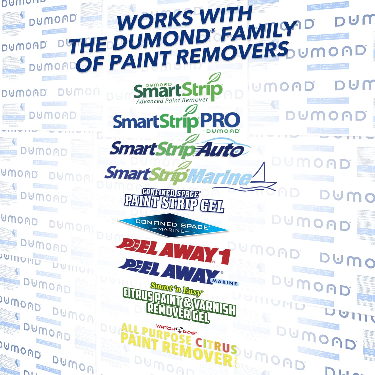 Dumond Laminated Paper - Keeps Dumond Paint Removers in Wet State - Extends Product Life & Speeds Removal - Traps Paint Flakes & Debris - Easy Disposal of All Paint Residue - 1 Roll, 13β x 300 ft.